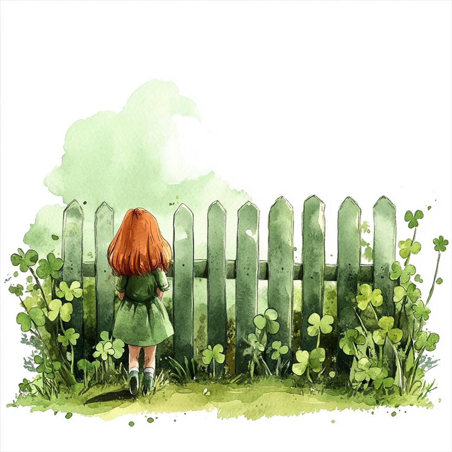St. Patrick's Day Fences Clipart - 12 High Quality Pngs - White ...