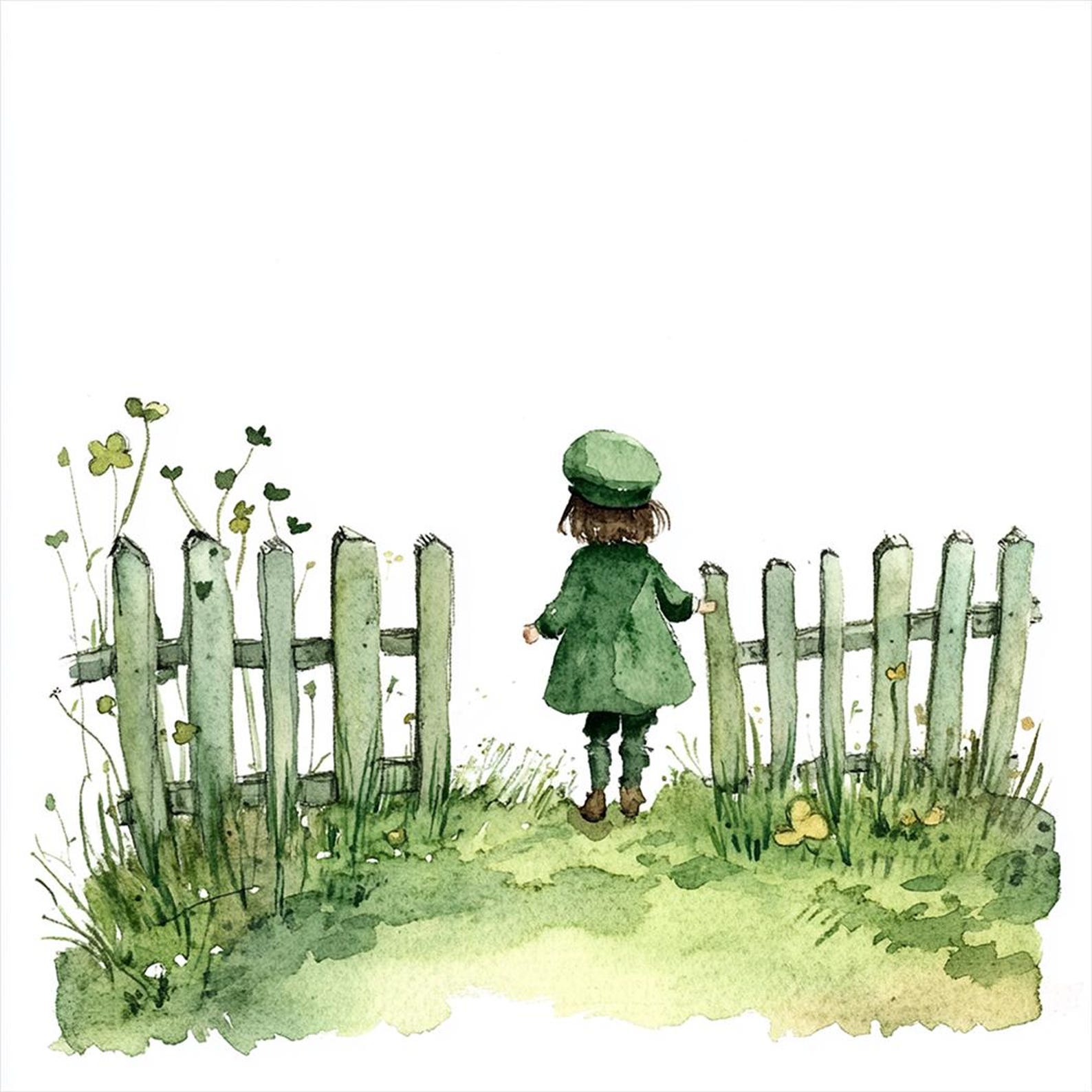 St. Patrick's Day Fences Clipart - 12 High Quality Pngs - White ...
