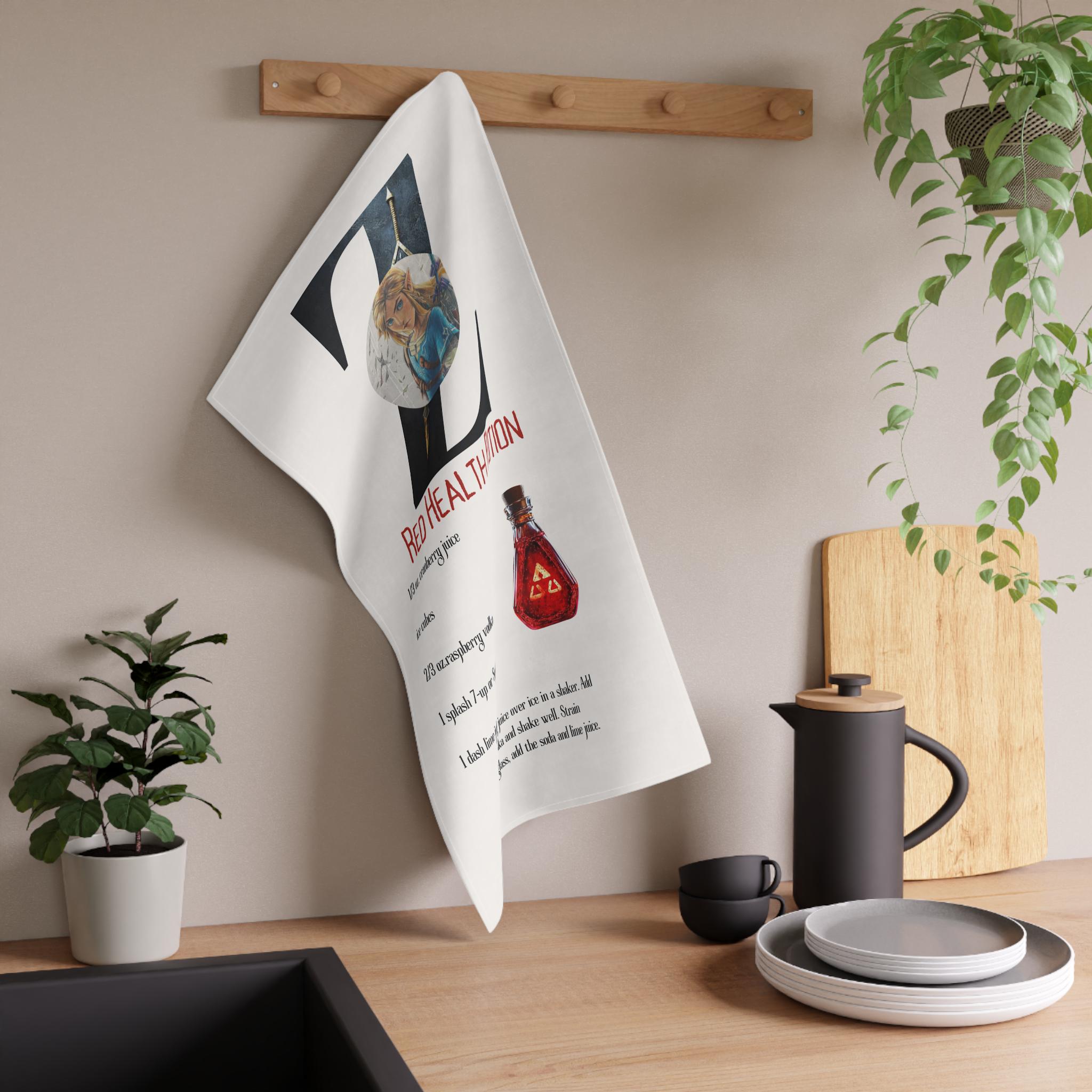 Video Game Inspired Red Health Potion Recipe Tea Towel - Etsy