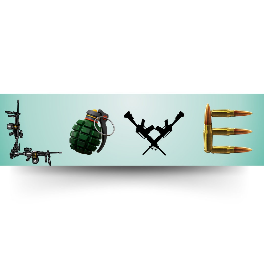 Men’s LOVE Ammo 3m Vinyl Bumper Sticker - Etsy