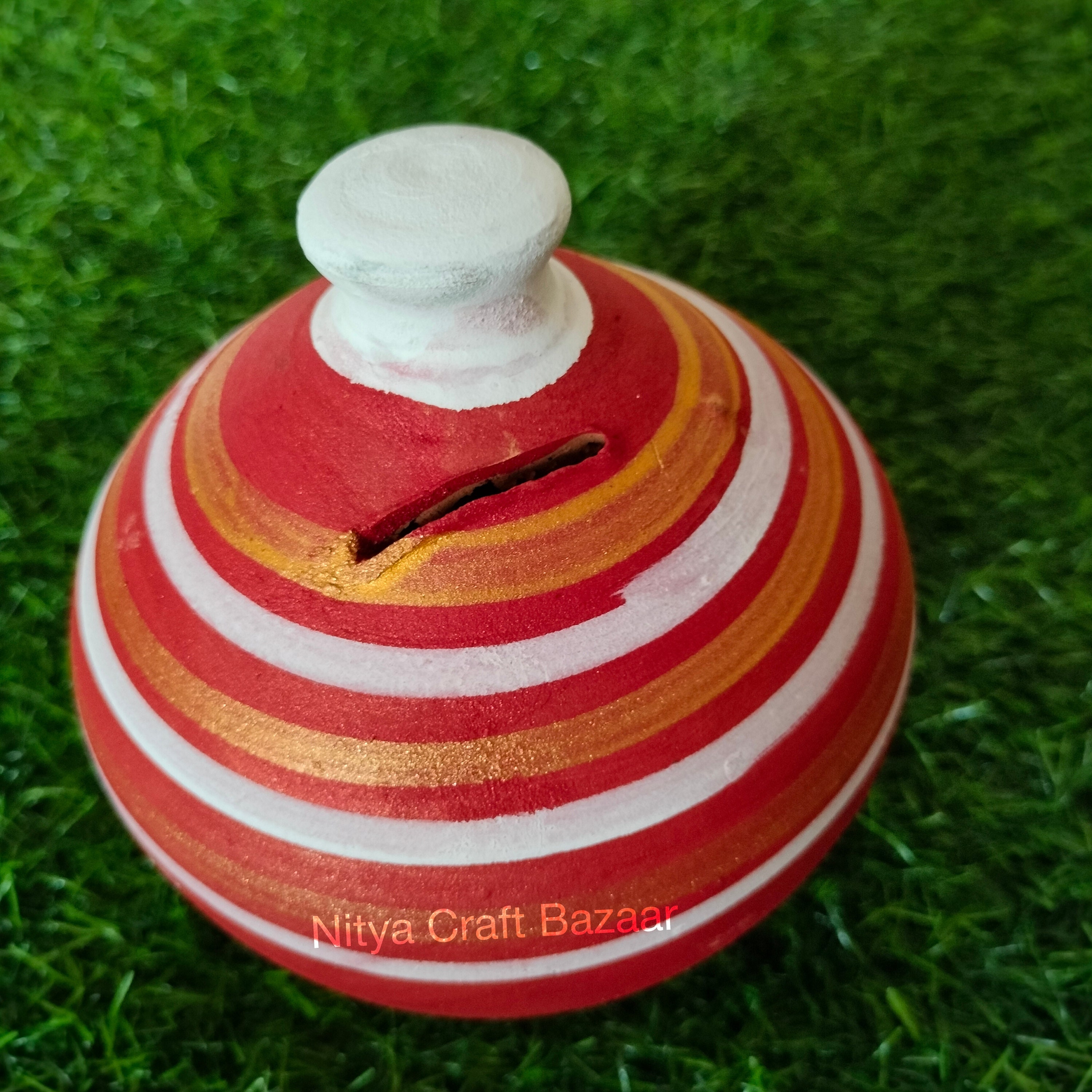 Hand Painted Piggy Bank/colorful Clay Coin Bank/ Money Bank for Kids ...