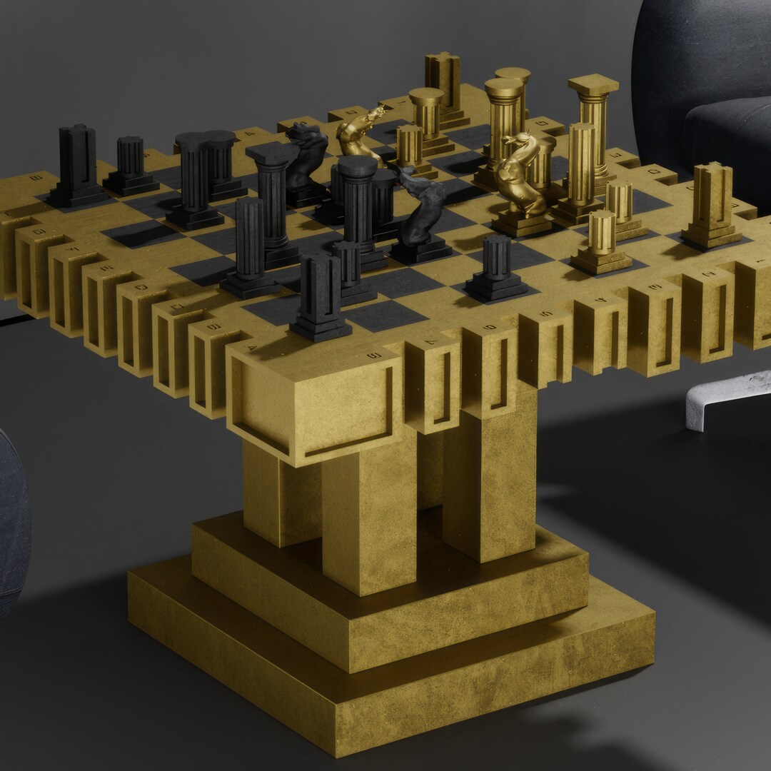 Chess Table Large Board Modern Tournament Chess Set Ancient - Etsy