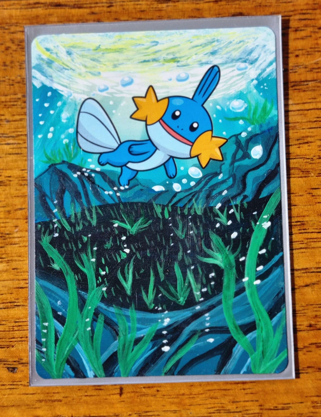 Mudkip Painted Pokemon Card - Etsy