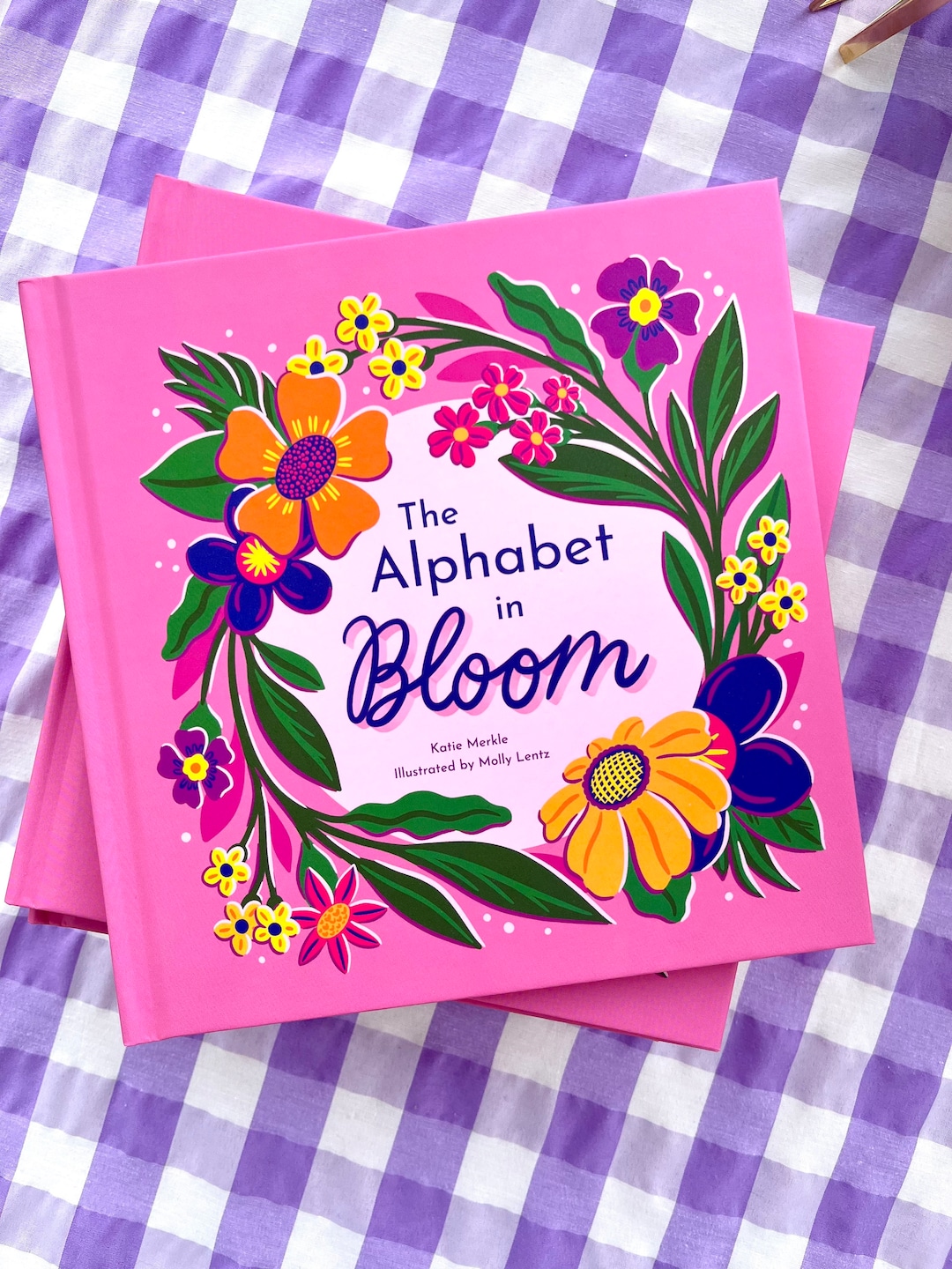 Flower Alphabet Book | Illustrated Hardcover, Baby Shower Gift - Etsy