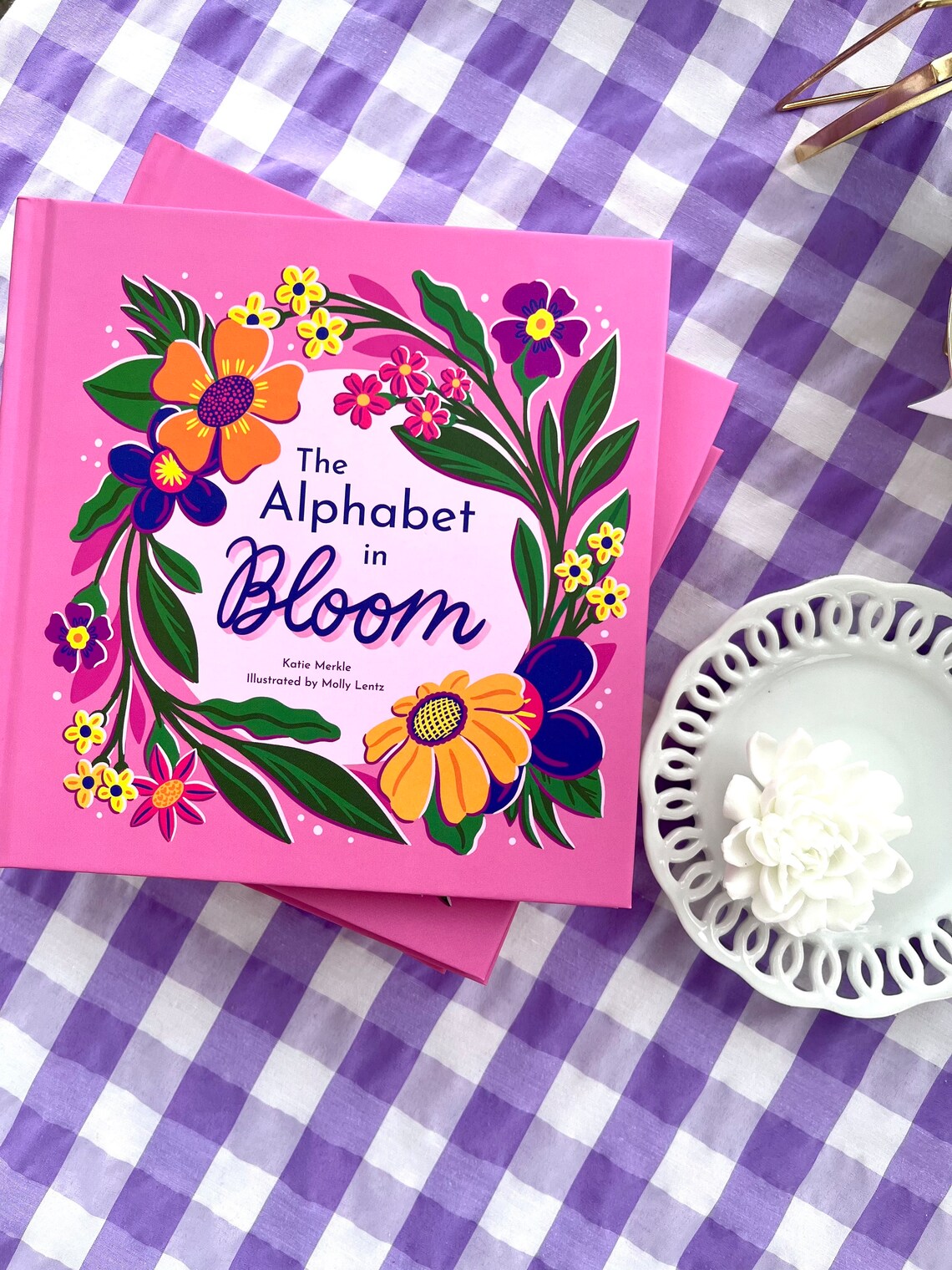 Flower Alphabet Book | Illustrated Hardcover, Baby Shower Gift - Etsy