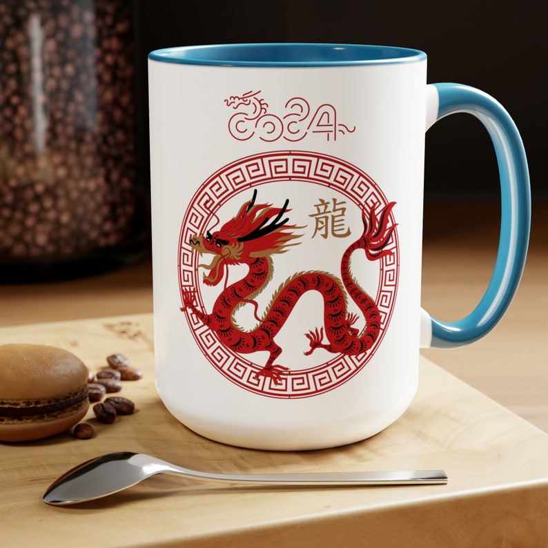 2024 Year of the Dragon Chinese Zodiac Mug Golden Majesty Coffee Mugs ...