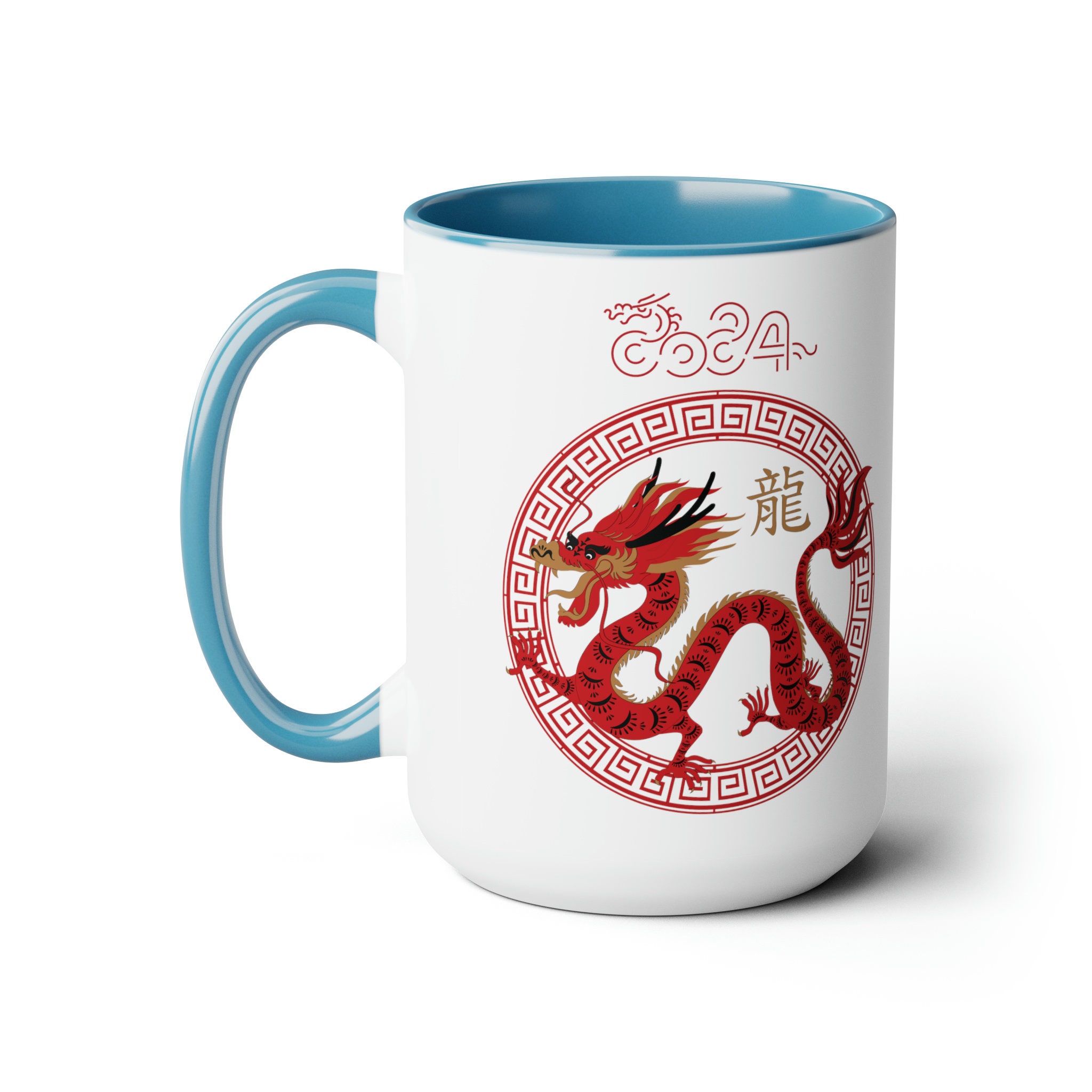 2024 Year of the Dragon Chinese Zodiac Mug Golden Majesty Coffee Mugs ...