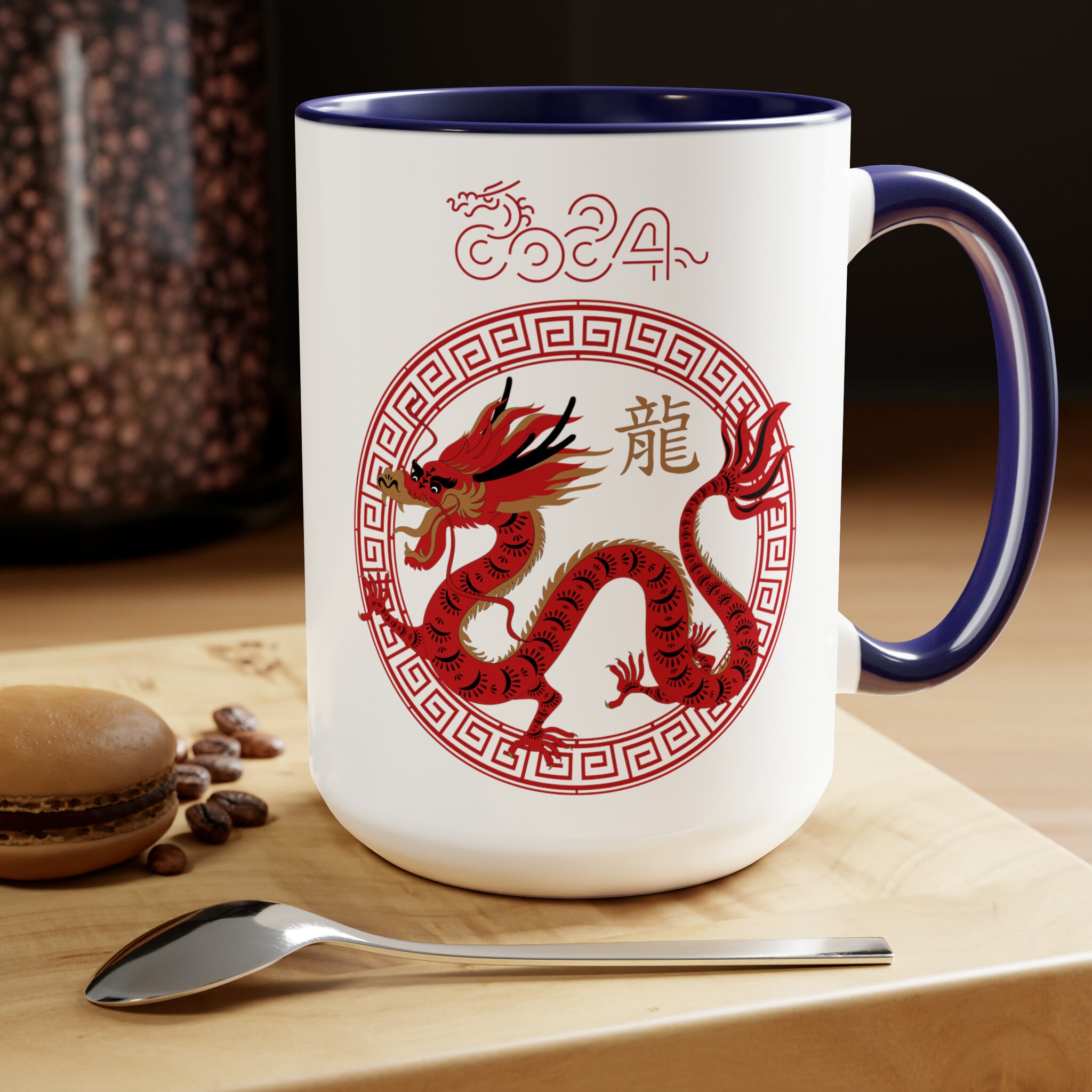 2024 Year of the Dragon Chinese Zodiac Mug Golden Majesty Coffee Mugs ...