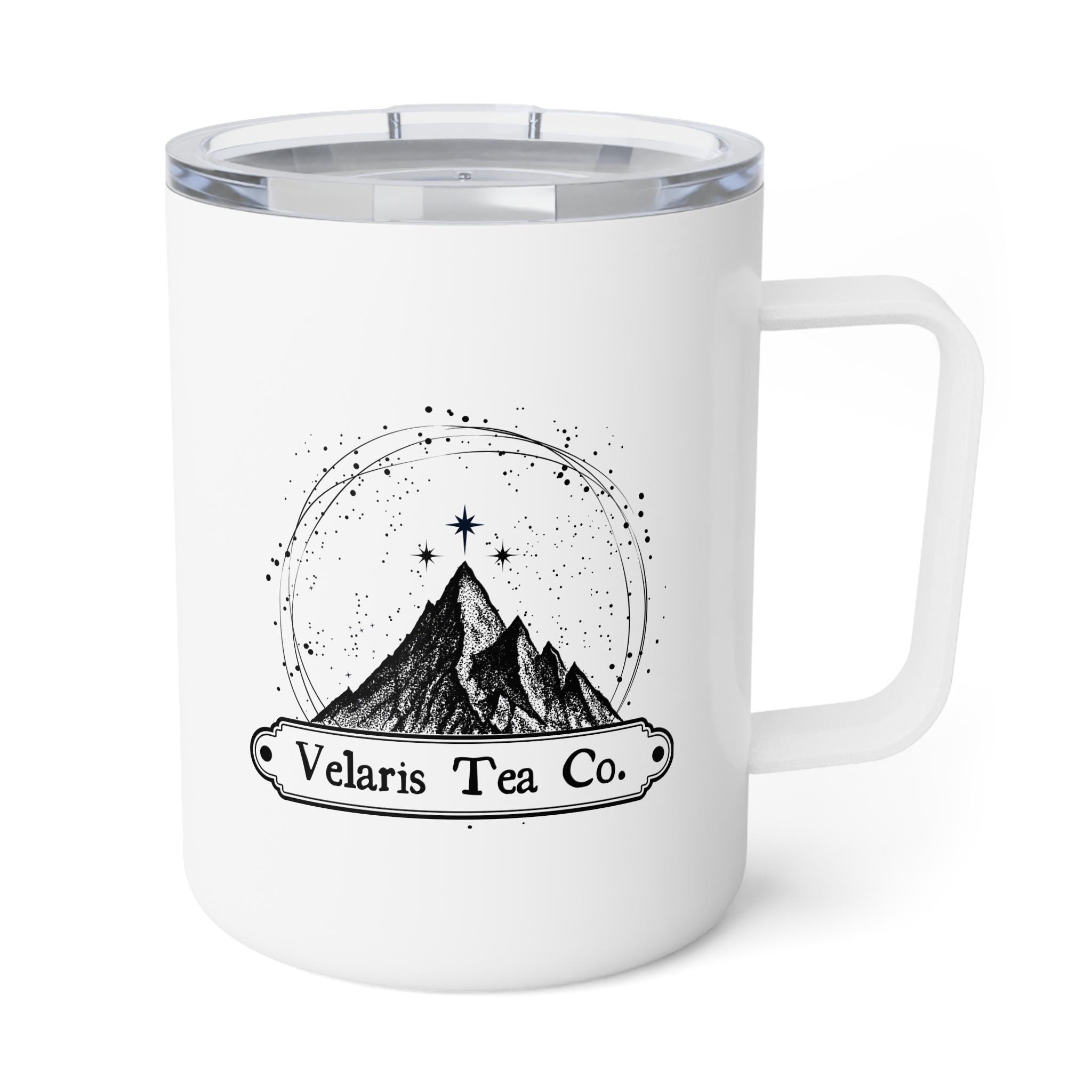 ACOTAR 10 Oz. Mug Velaris Tea Co. Insulated Travel Coffee and Drink Cup ...