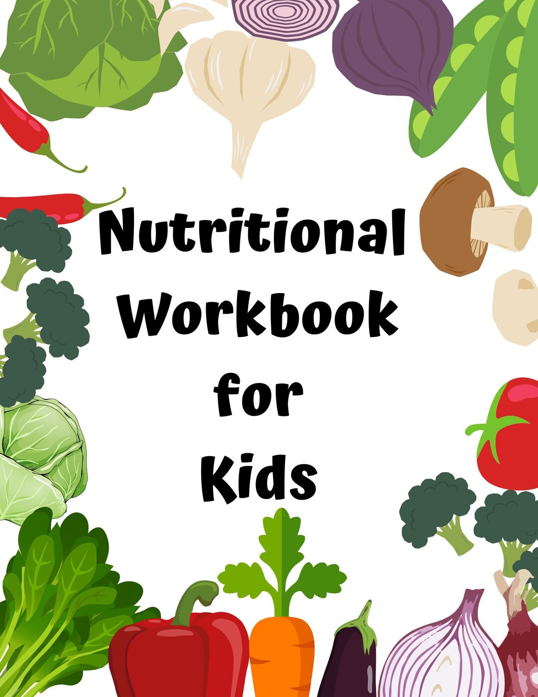 Vegetable Worksheet for Kids, Nutrition Worksheet, Coloring Books, Math ...