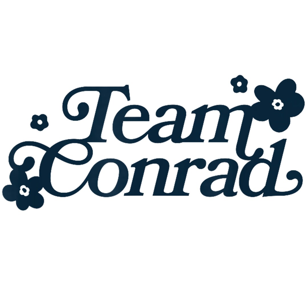 Team Conrad Floral Png the Summer Png I Turned Pretty I - Etsy