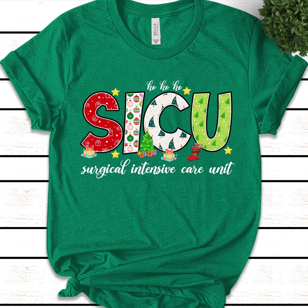 Sicu Nurse Christmas Sweatshirt T Christmas Sicu Squad Etsy