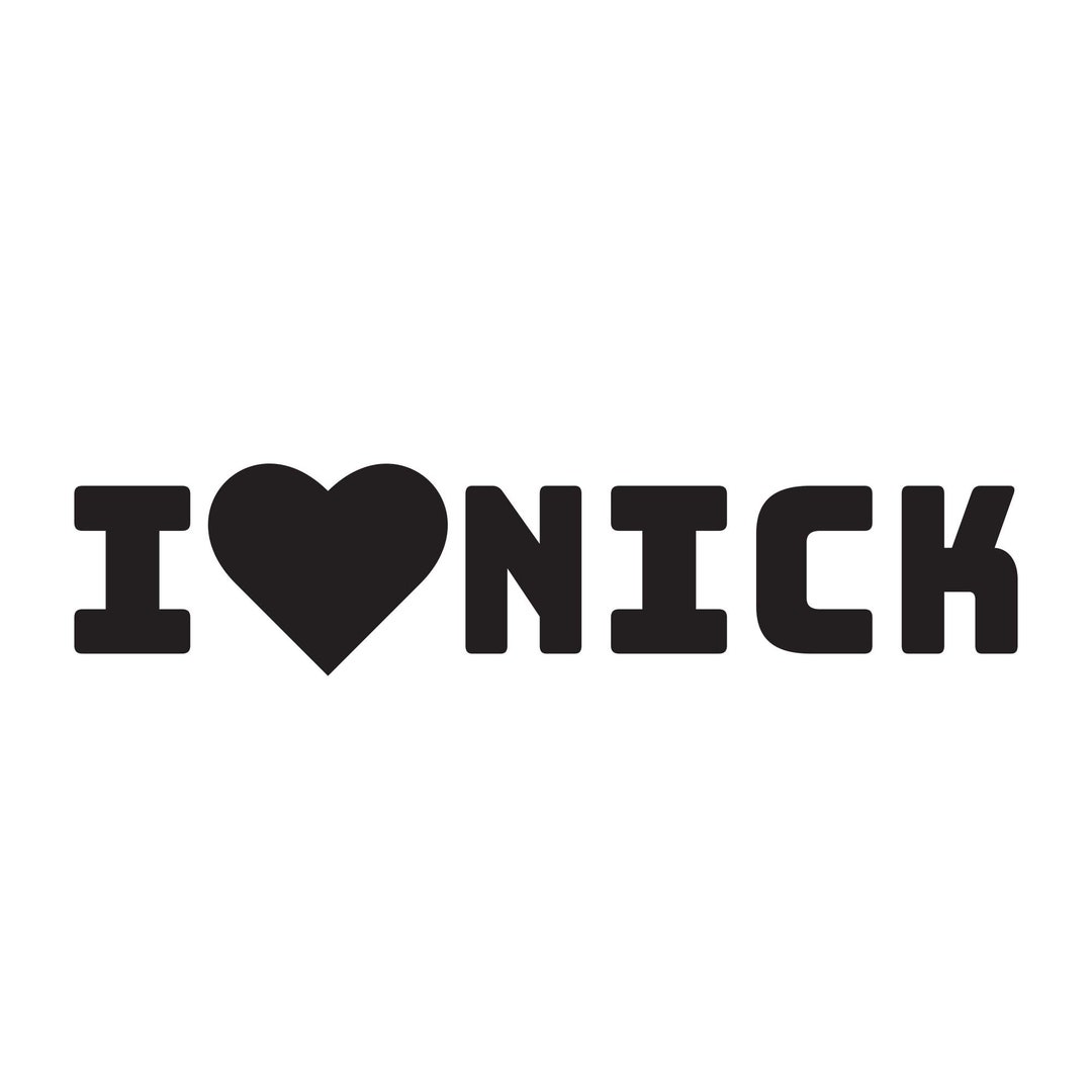 Nick I Love the Backstreet Boys, I Heart BSB, I Love AJ, I Love Brian ...