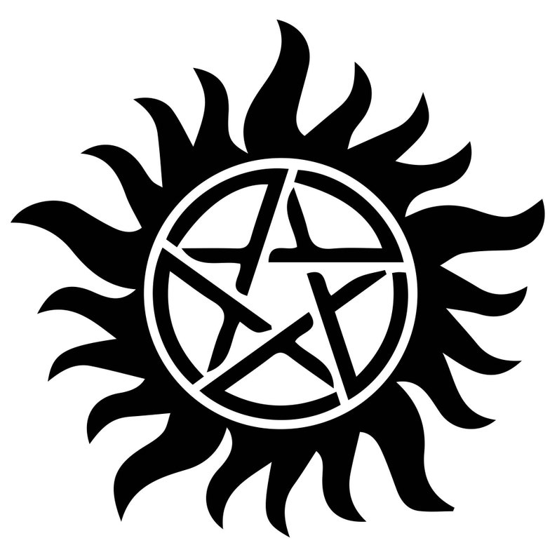 Supernatural, Supernatural SVG, Supernatural Protection Symbol ...
