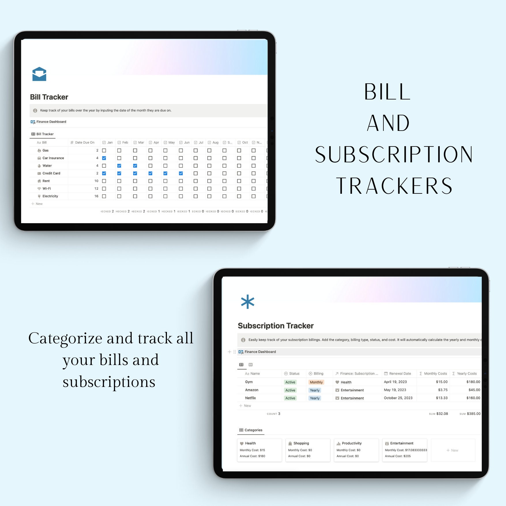 Notion Budget Template | Notion Template Finance | Notion Dashboard ...