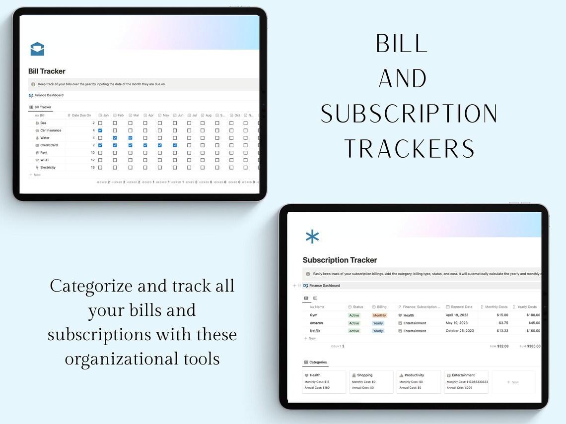 Notion Finance Template Notion Template Budget Notion - Etsy