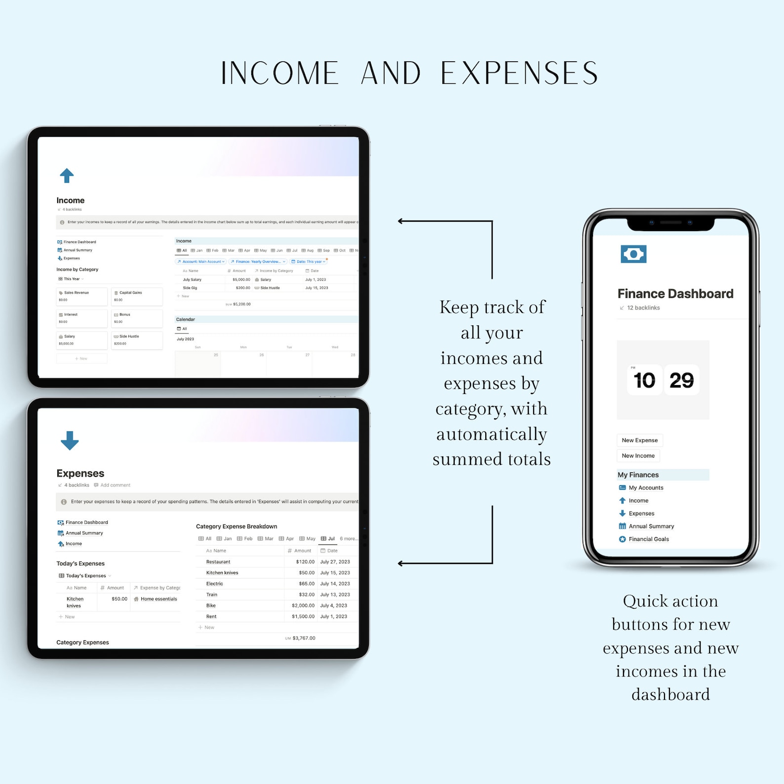 Notion Budget Template | Notion Template Finance | Notion Dashboard ...
