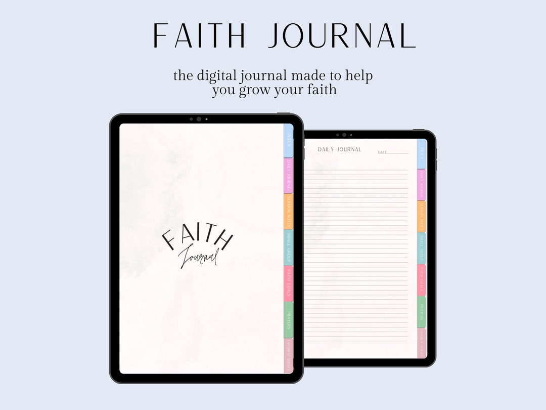 Digital Christian Prayer Journal | Simple and Aesthetic Faith Journal ...