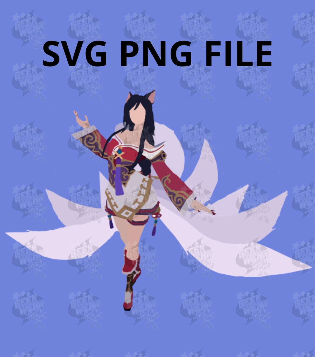Ahri League of Legends Vector SVG & Transparent PNG - Etsy