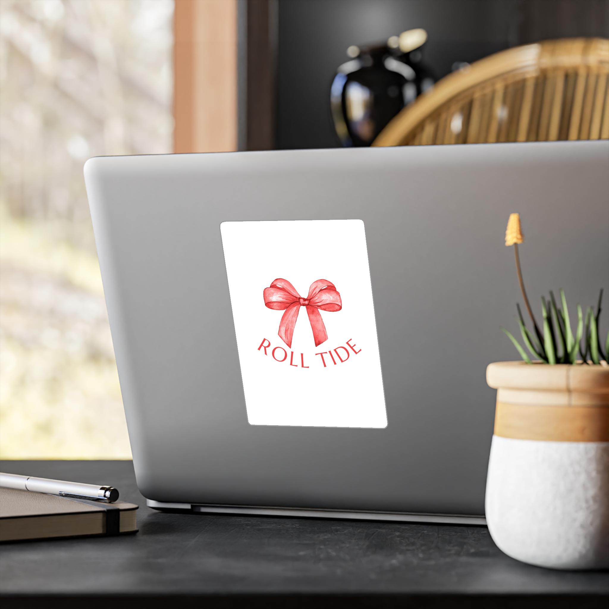 Red Bow Roll Tide Sticker | Alabama Stickers |kiss-cut Vinyl Decals - Etsy