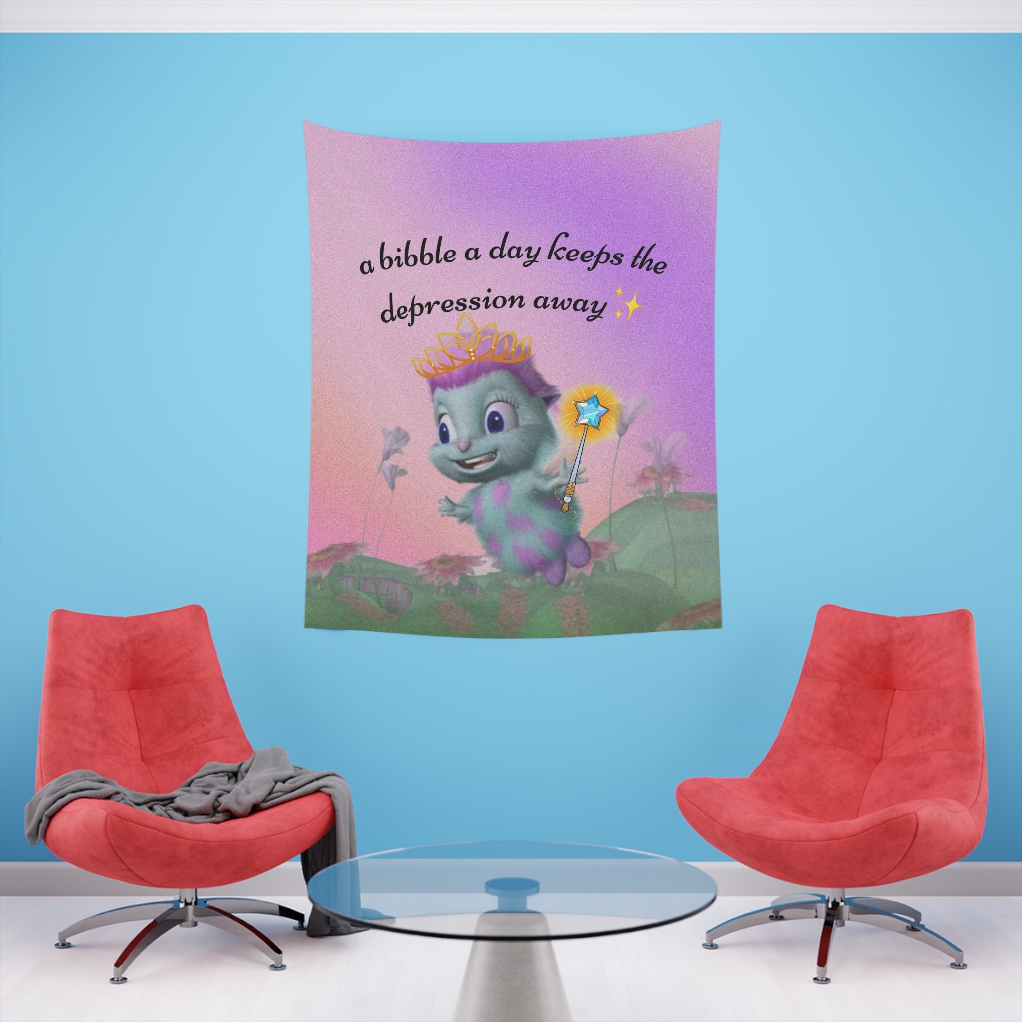 BIBBLE Barbie Movie Tapestry/ a Bibble a Day Keeps the Depression Away ...