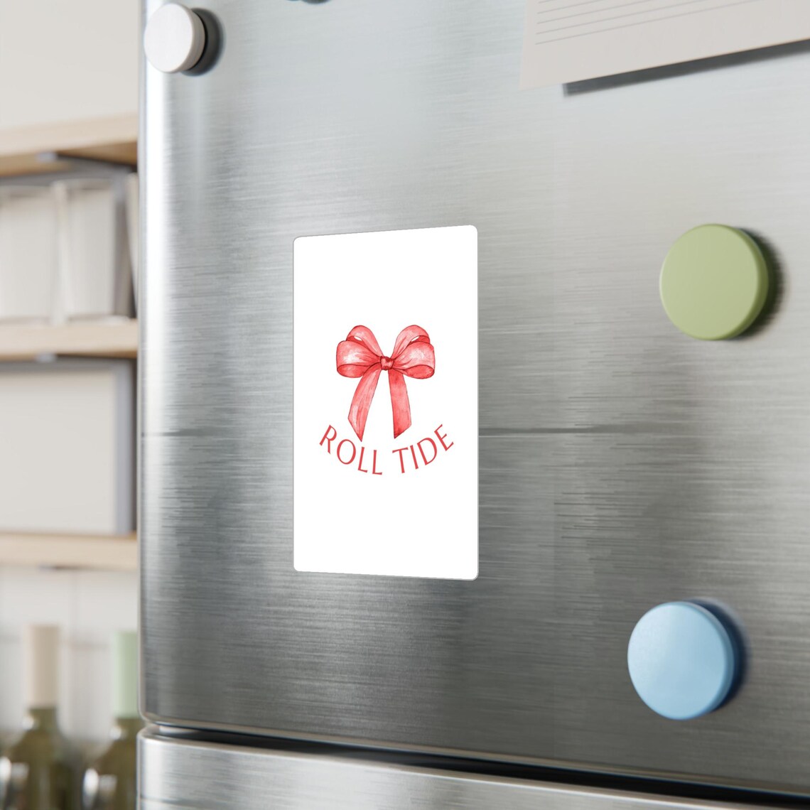 Red Bow Roll Tide Sticker | Alabama Stickers |kiss-cut Vinyl Decals - Etsy