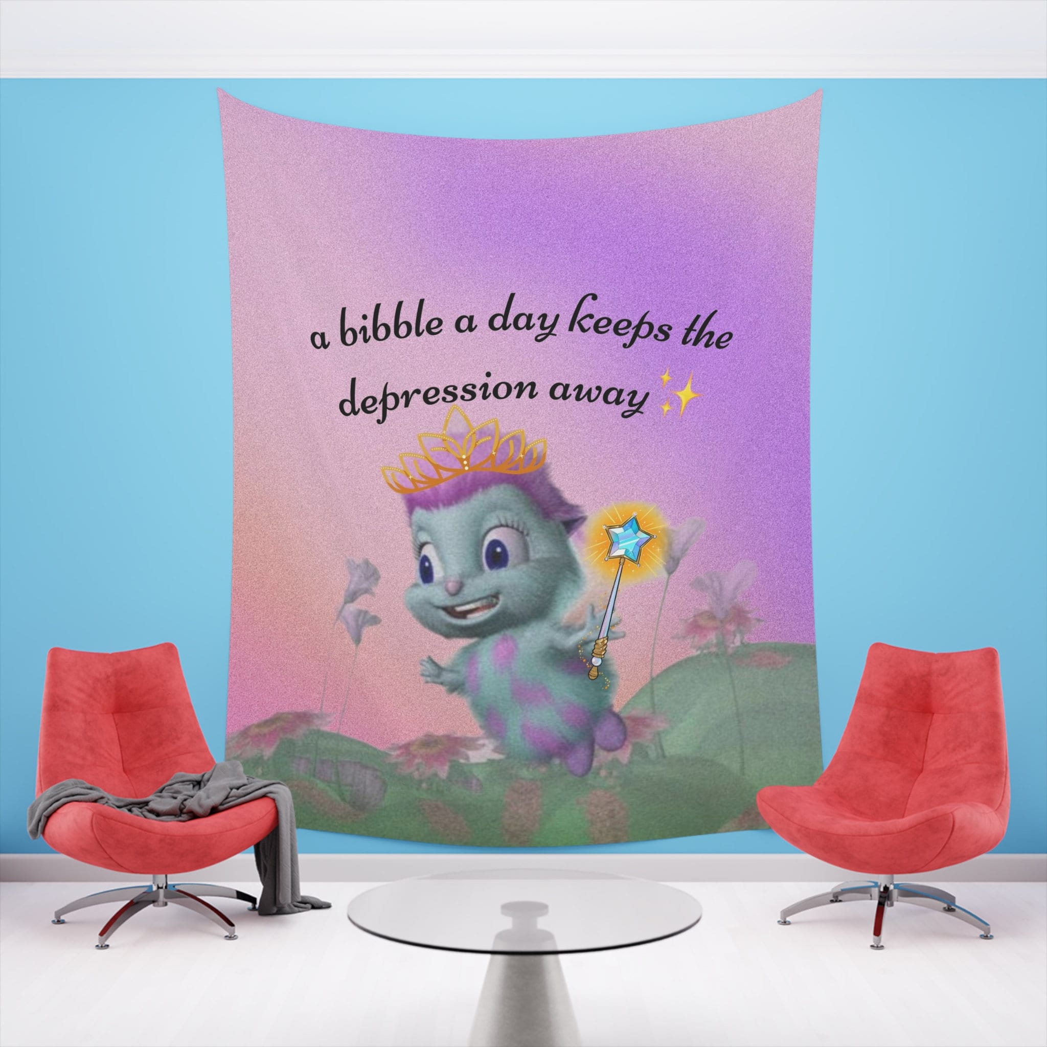 BIBBLE Barbie Movie Tapestry/ a Bibble a Day Keeps the Depression Away ...