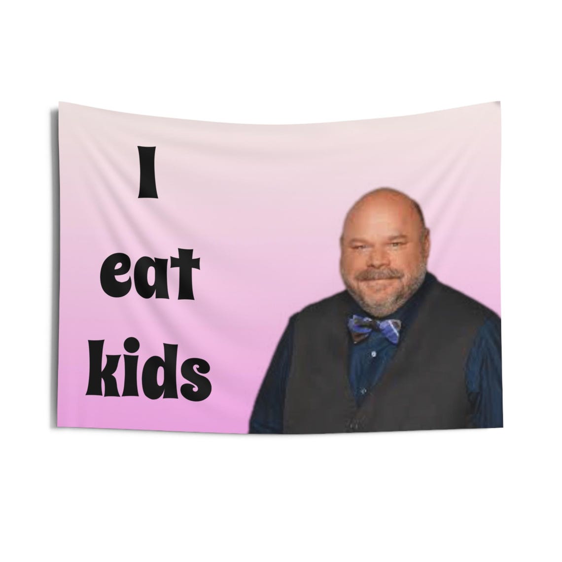 Bertram I Eat Kids Wall Tapestry | Jessie Flags | Funny Joke Tapestry ...