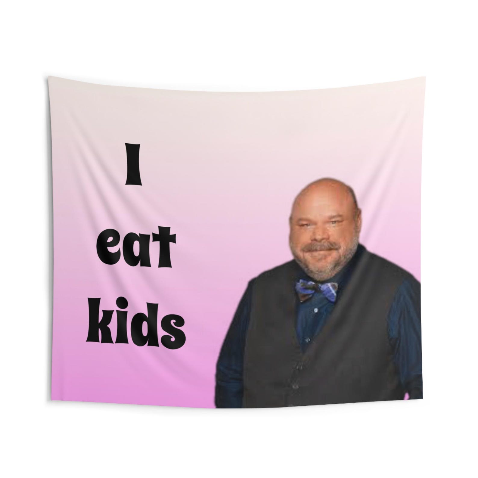 Bertram I Eat Kids Wall Tapestry | Jessie Flags | Funny Joke Tapestry ...