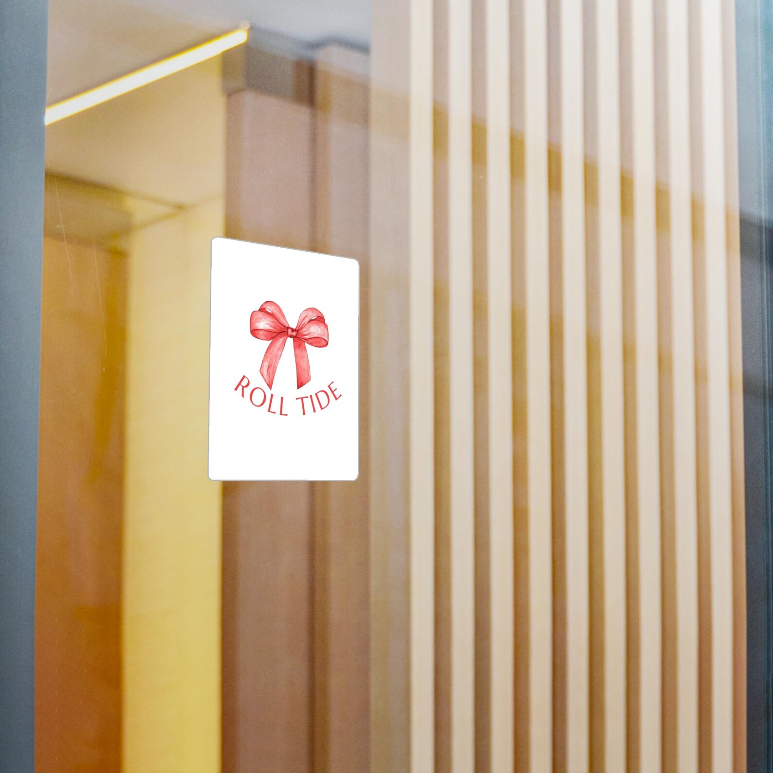 Red Bow Roll Tide Sticker | Alabama Stickers |kiss-cut Vinyl Decals - Etsy