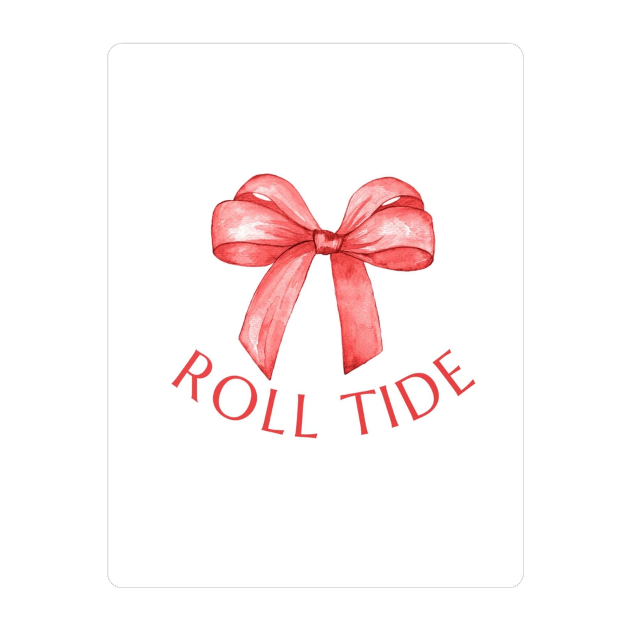 Red Bow Roll Tide Sticker Alabama Stickers kiss-cut Vinyl Decals - Etsy