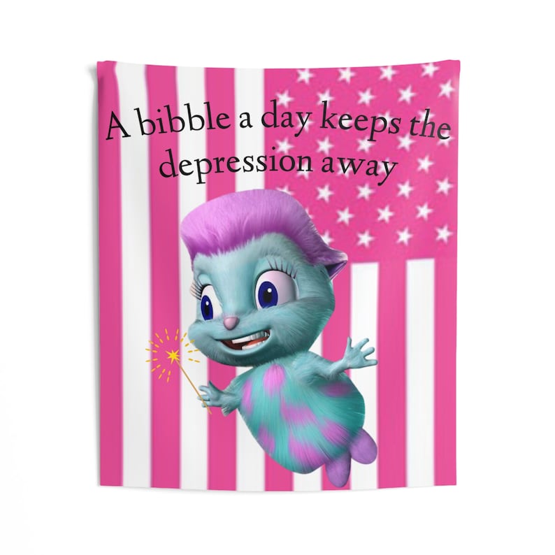 Bibble Barbie American Flag, Pink American Flag Barbie Movie Tapestry ...