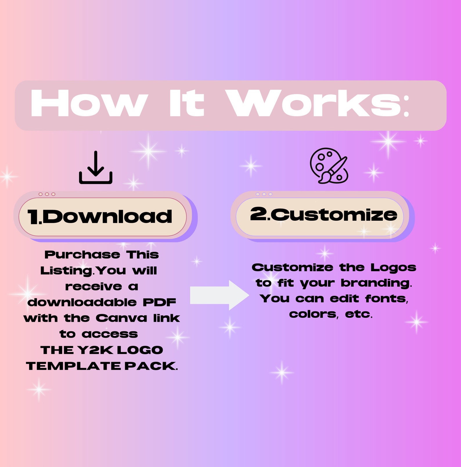 Y2K LOGO DESIGN Y2K Logo Templates Y2K Logo Canva Y2K Logo DIY Y2K Logo ...