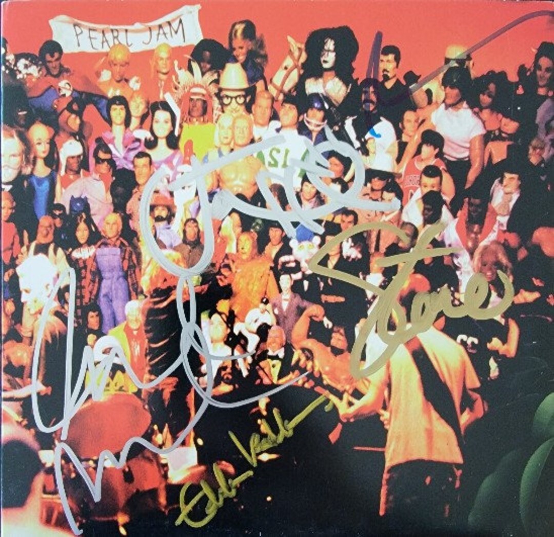 Pearl Jam Autographed "swallow My Pride" 45 Vinyl - Etsy