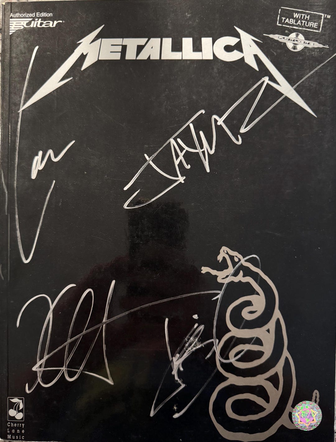 Metallica Original Autographed “the Black Album” Guitar Book (COA) - Etsy