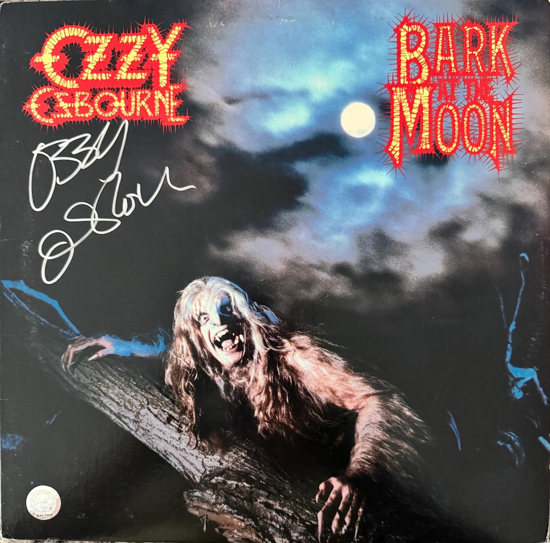 Ozzy Osbourne Original Autographed "bark at the Moon" LP (COA) - Etsy