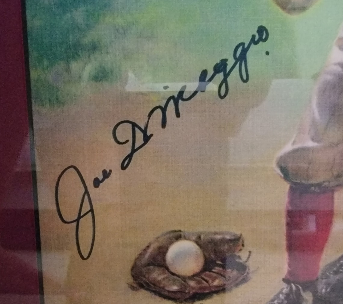 Joe Dimaggio Autographed Limited Edition "star of Tomorrow" Framed ...