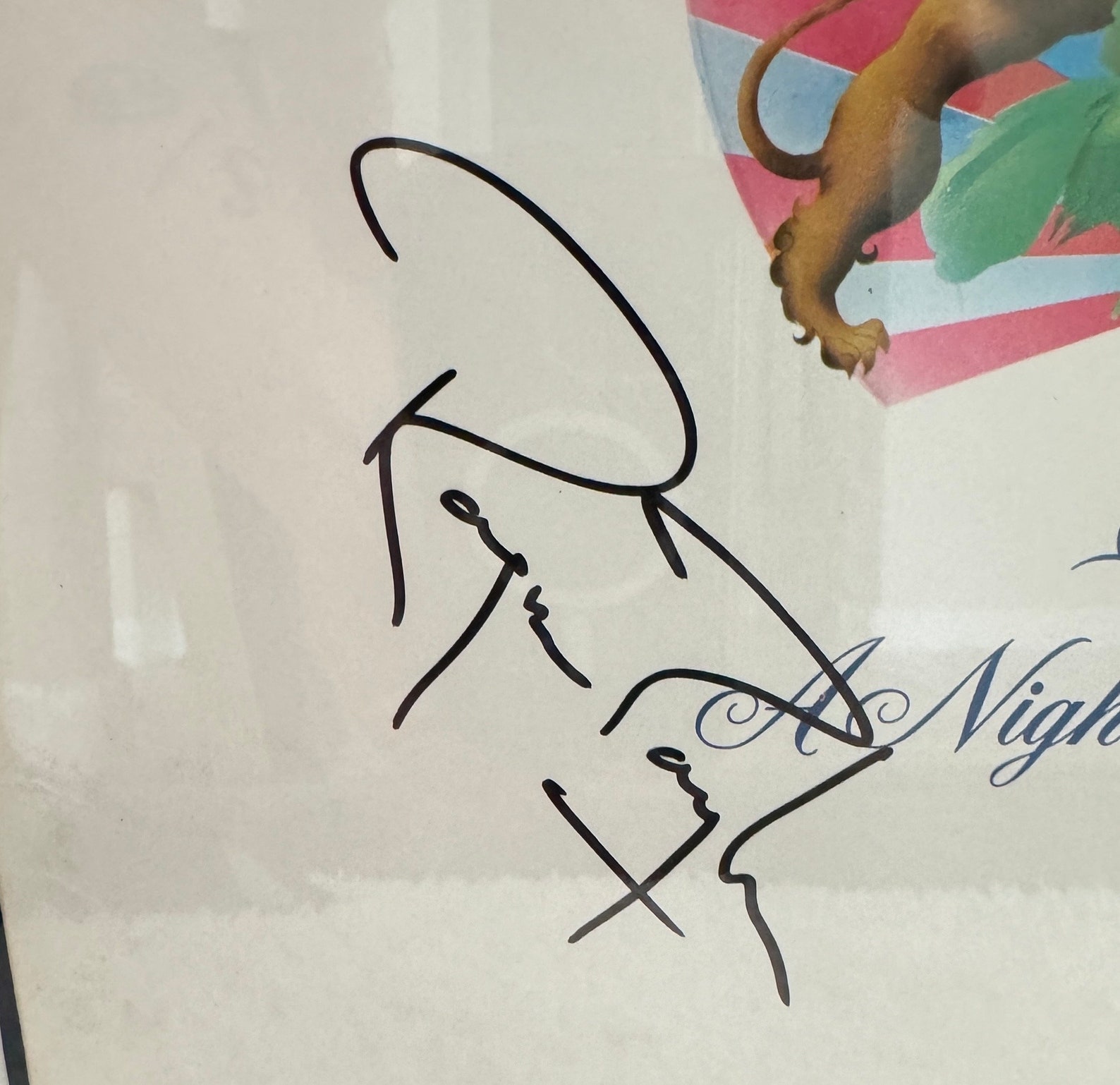 Queen Original Autographed and Framed “A Night at the Opera” LP Cover ...