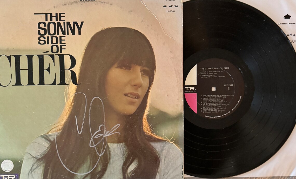 Cher Original Autographed “the Sonny Side of Cher” LP Cover (COA) - Etsy