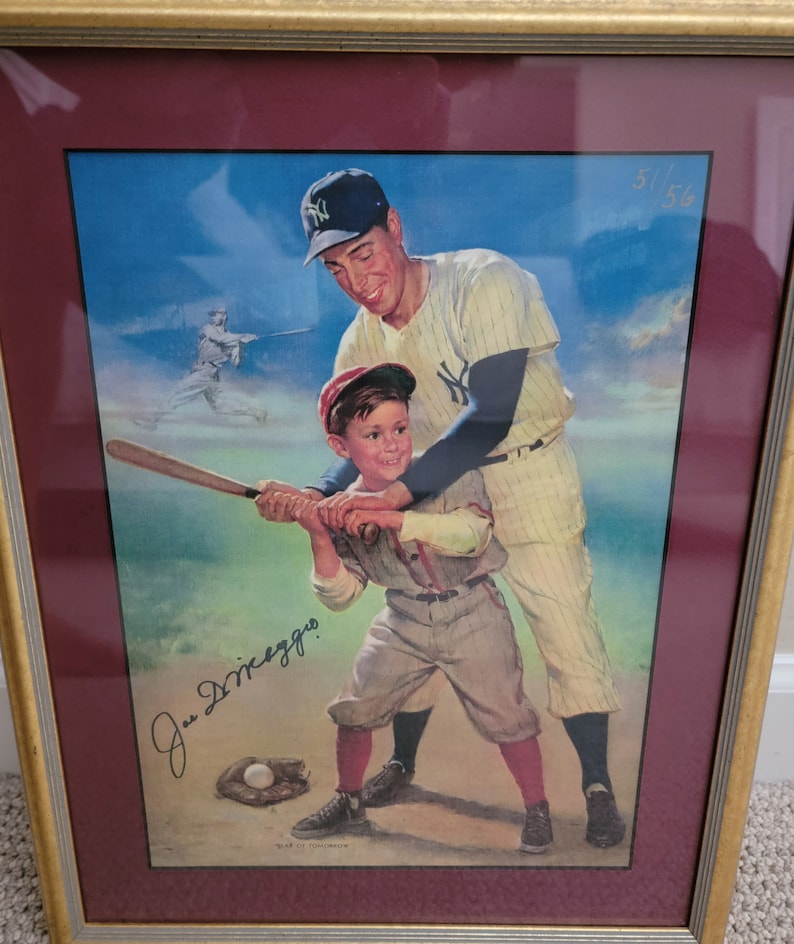 Joe Dimaggio Autographed Limited Edition "star of Tomorrow" Framed ...