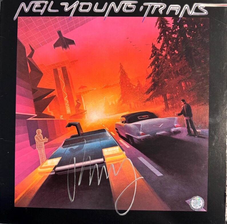 Neil Young Original Autographed “trans” LP Cover (COA) - Etsy