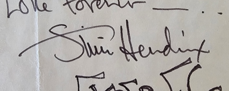 Jimi Hendrix Autographed Letter to Sandy (COA) - Etsy