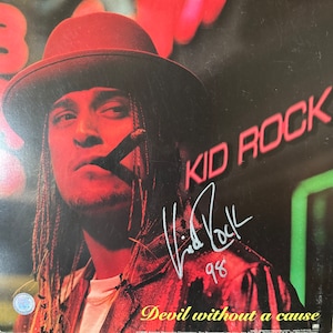 Kid Rock Original Autographed “devil Without A Cause” Promo Flat (COA ...