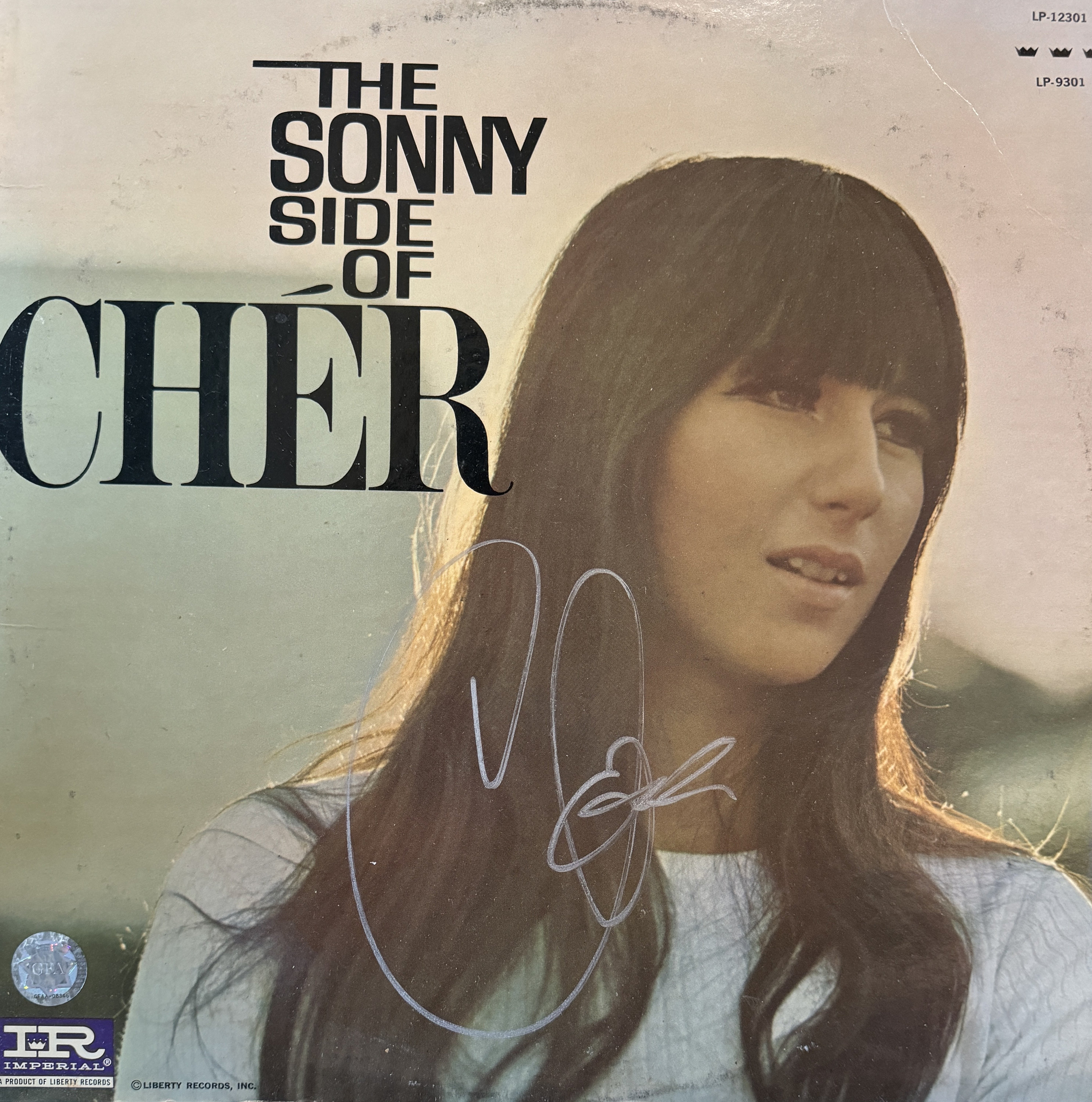 Cher Original Autographed “the Sonny Side of Cher” LP Cover (COA) - Etsy