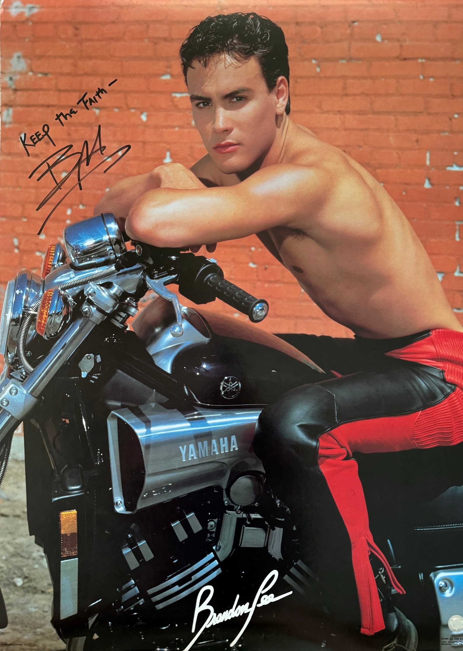 Brandon Lee Original Autographed Poster (COA) - Etsy