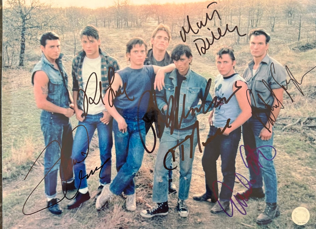 The Outsiders Cast Original Autographed Photo (COA) - Etsy