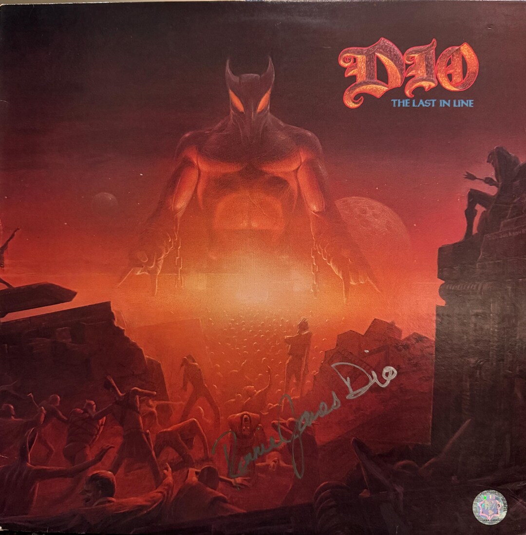 Ronnie James Dio Original Autographed the Last in Line LP Cover COA - Etsy