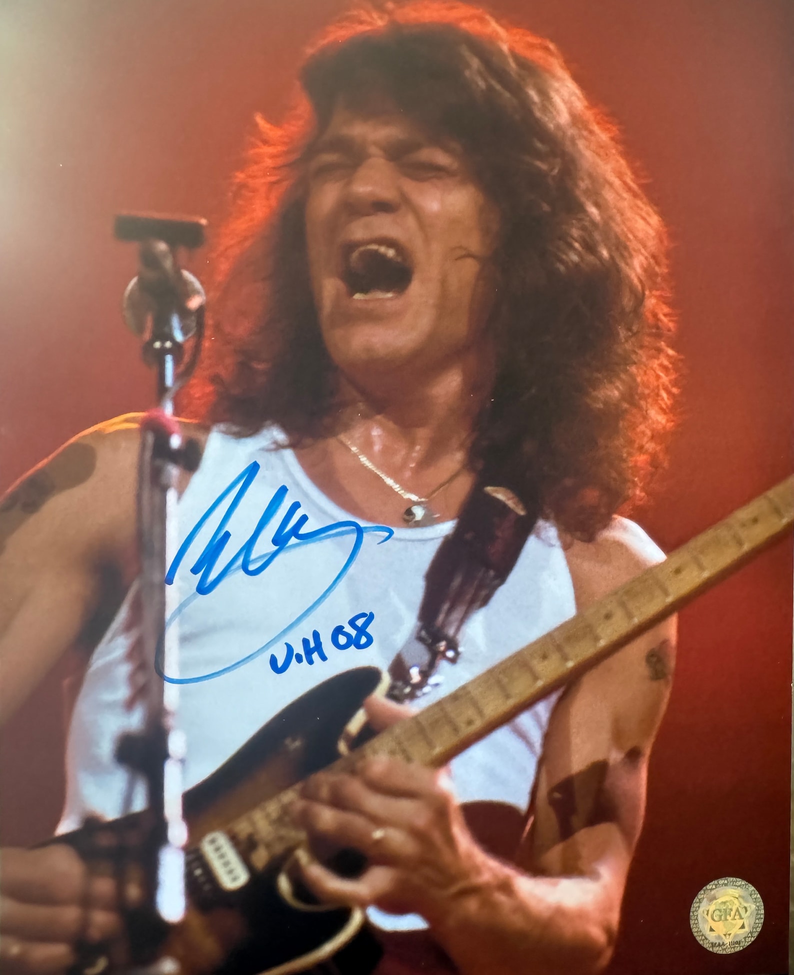 Eddie Van Halen Autographed 8x10 Photo (COA) - Etsy