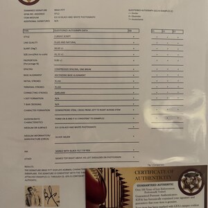 Brad Pitt Original Autographed 8x10 Photo (COA) - Etsy