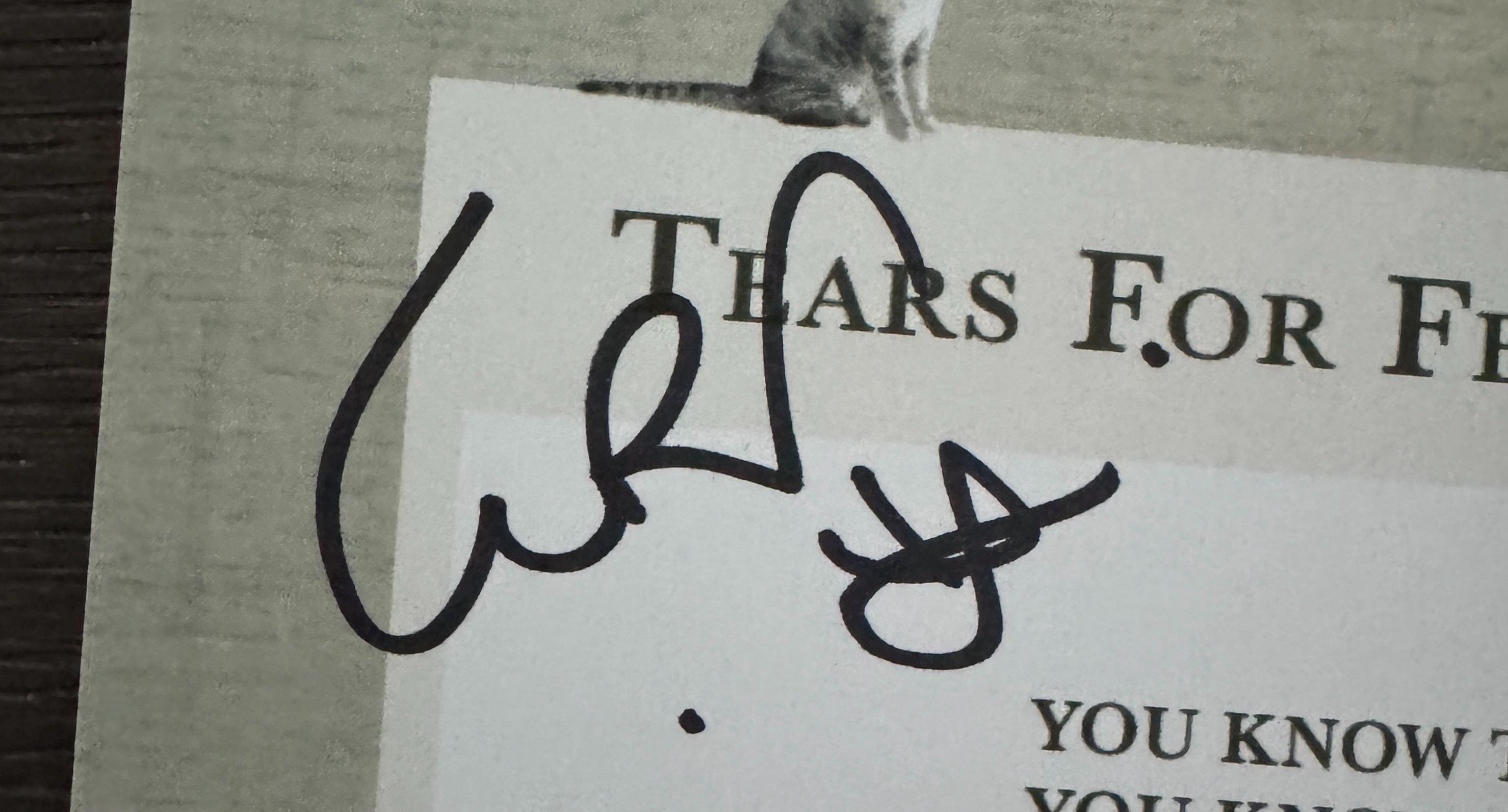 Tears for Fears Original Autographed “tipping Point” Lyrics Sheet (JSA ...
